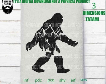 Bigfoot Embroidery Design | Etsy