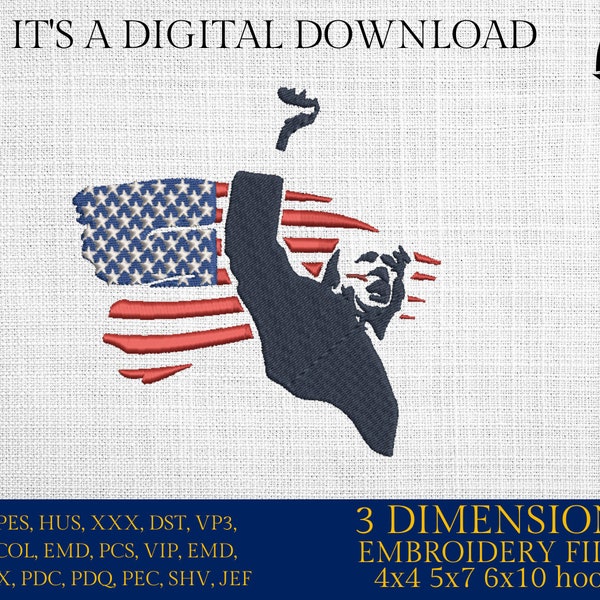 Trump Dst Embroidery Files - Etsy