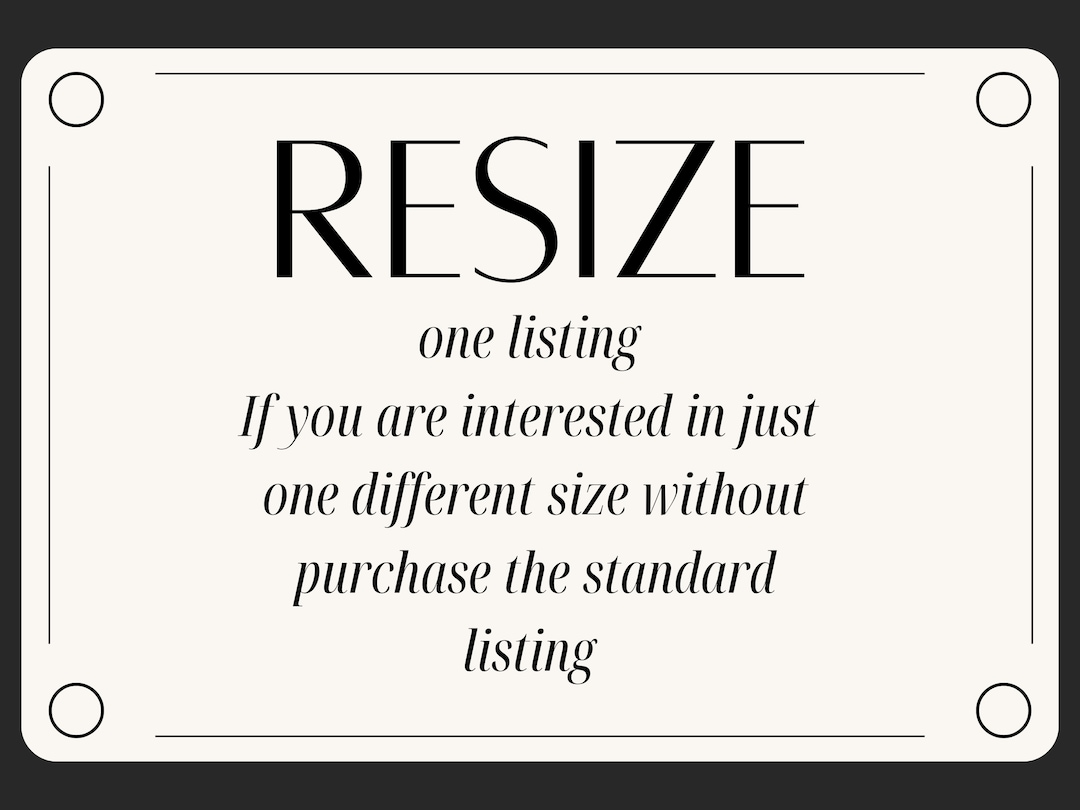 Resize Your Design - Etsy