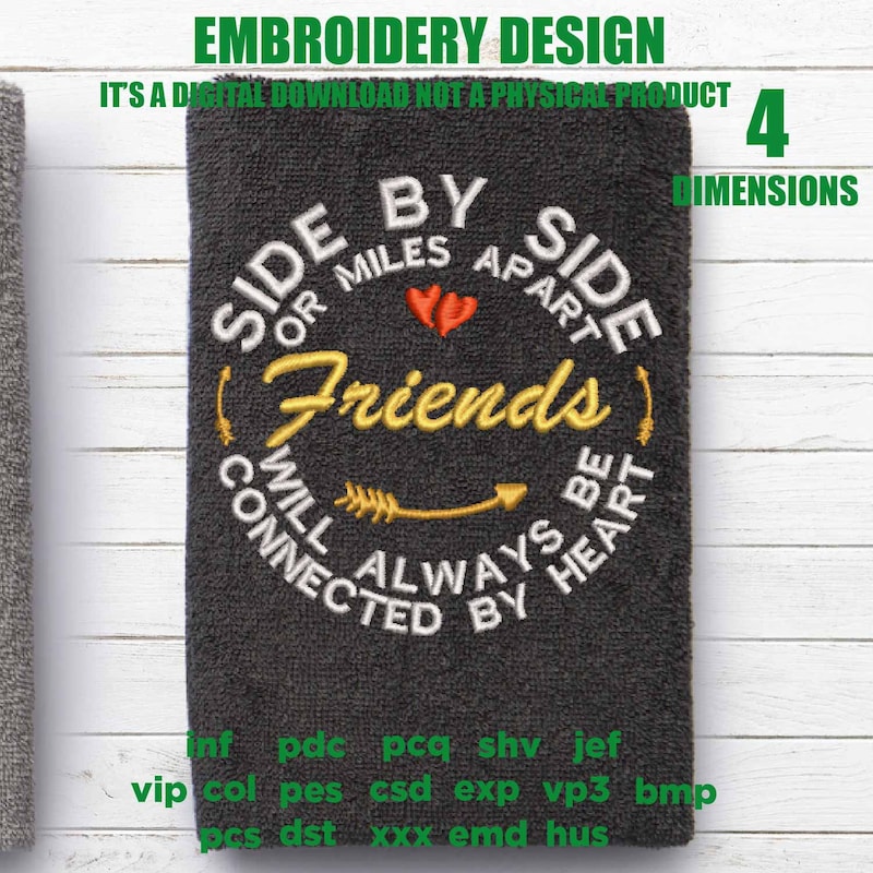 Friends Embroidery - Etsy