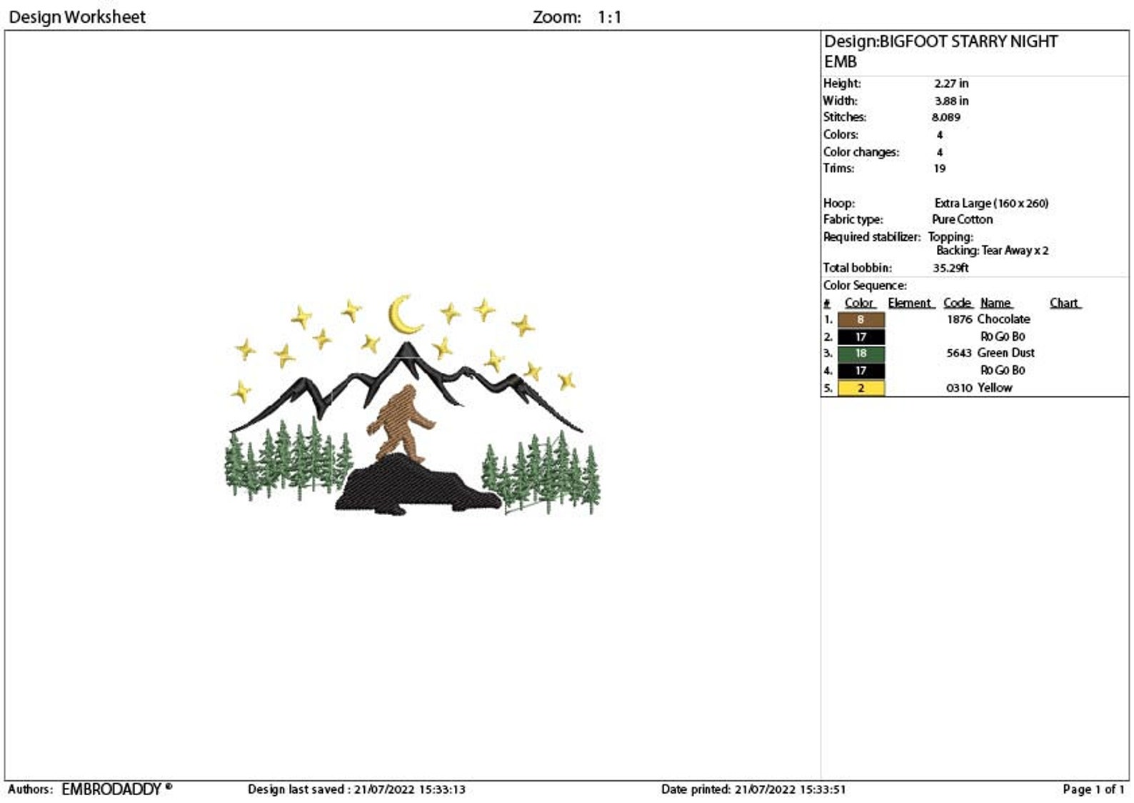 Machine Embroidery Files, Bigfoot Mountain Pes, Big Foot, Yeti ...
