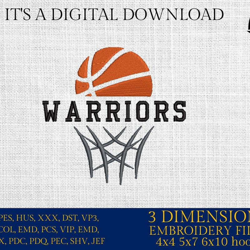 Warriors Embroidery - Etsy