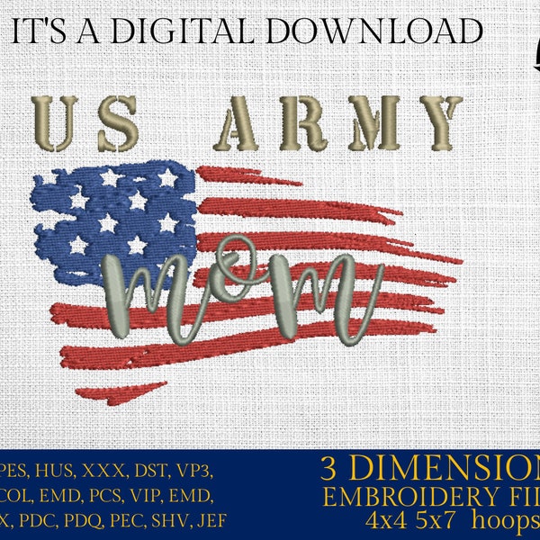 Us Army Machine Embroidery Pes - Etsy