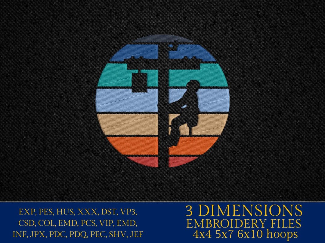 Machine Embroidery Files, Lineman, Sunset, PES, Dst, Xxx, Hus, Dst ...