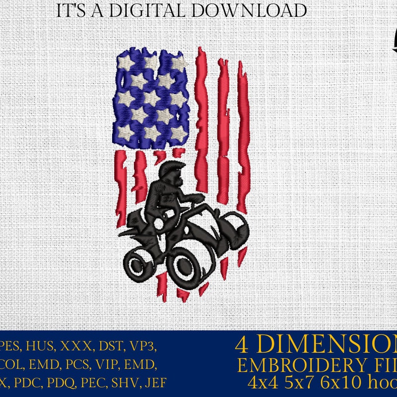 Atv Embroidery - Etsy