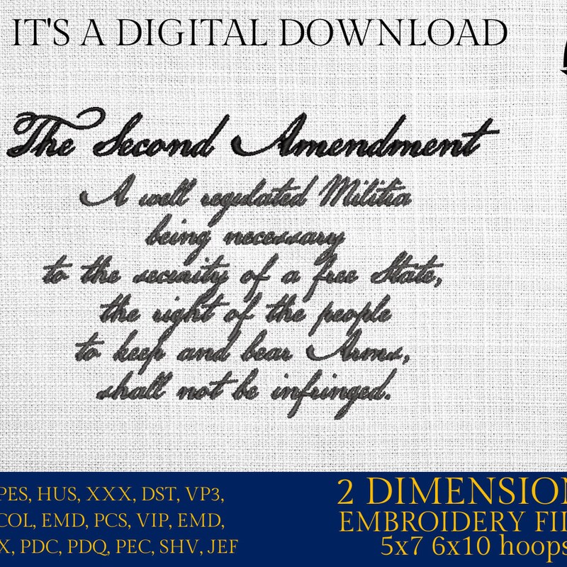 Second Amendment - Etsy