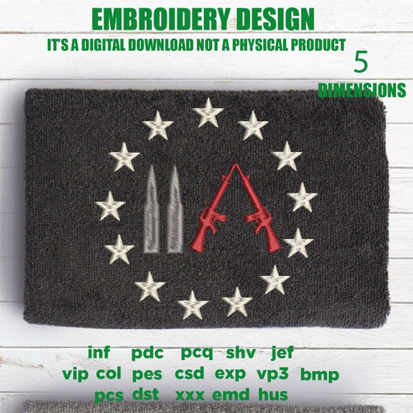 Patriotic Embroidery - Etsy