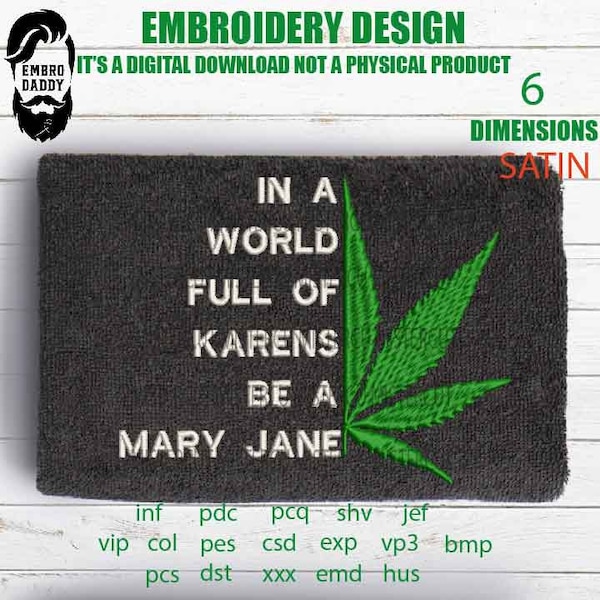In a World Full of Karens Be a Mary Jane - Etsy