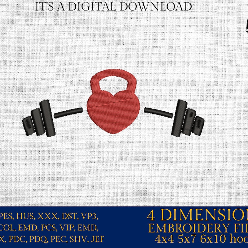 Gym Embroidery - Etsy