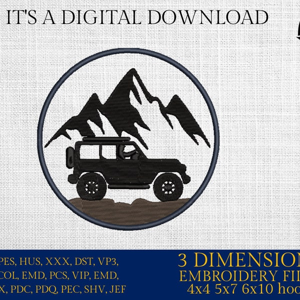 Jeep Embroidery - Etsy