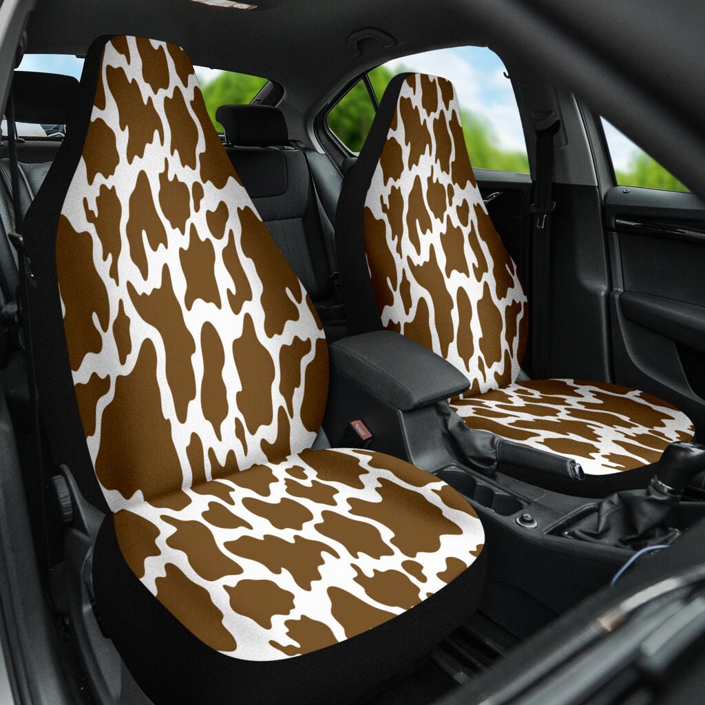 Brown Cow Print Car Seat Covers sold by Hookworm Blondell | SKU ...