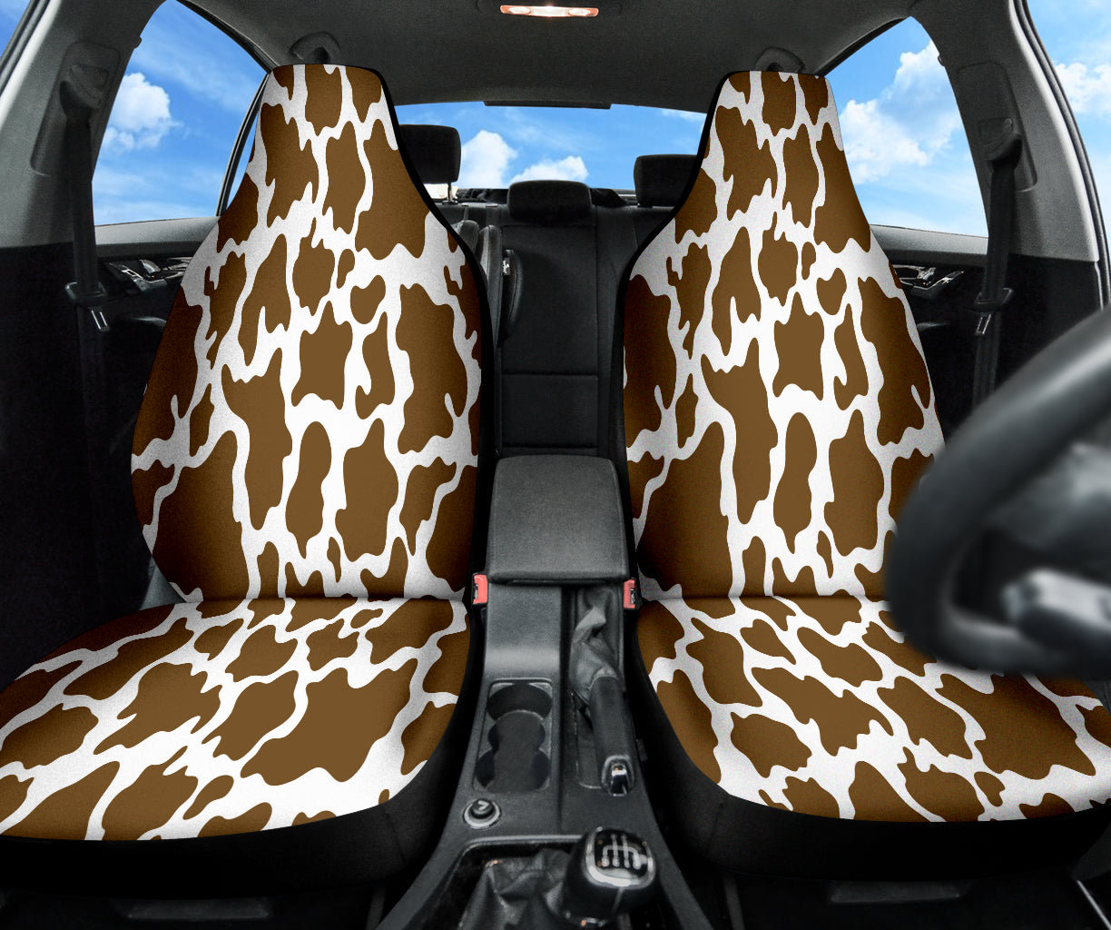 Brown Cow Print Car Seat Covers sold by Hookworm Blondell | SKU ...