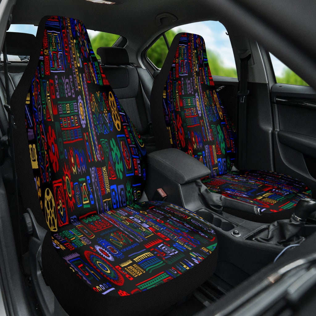 Abstract Ethnic Pattern Car Seat Covers