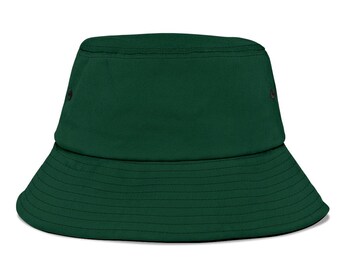 Dark Green Bucket Hat - Etsy