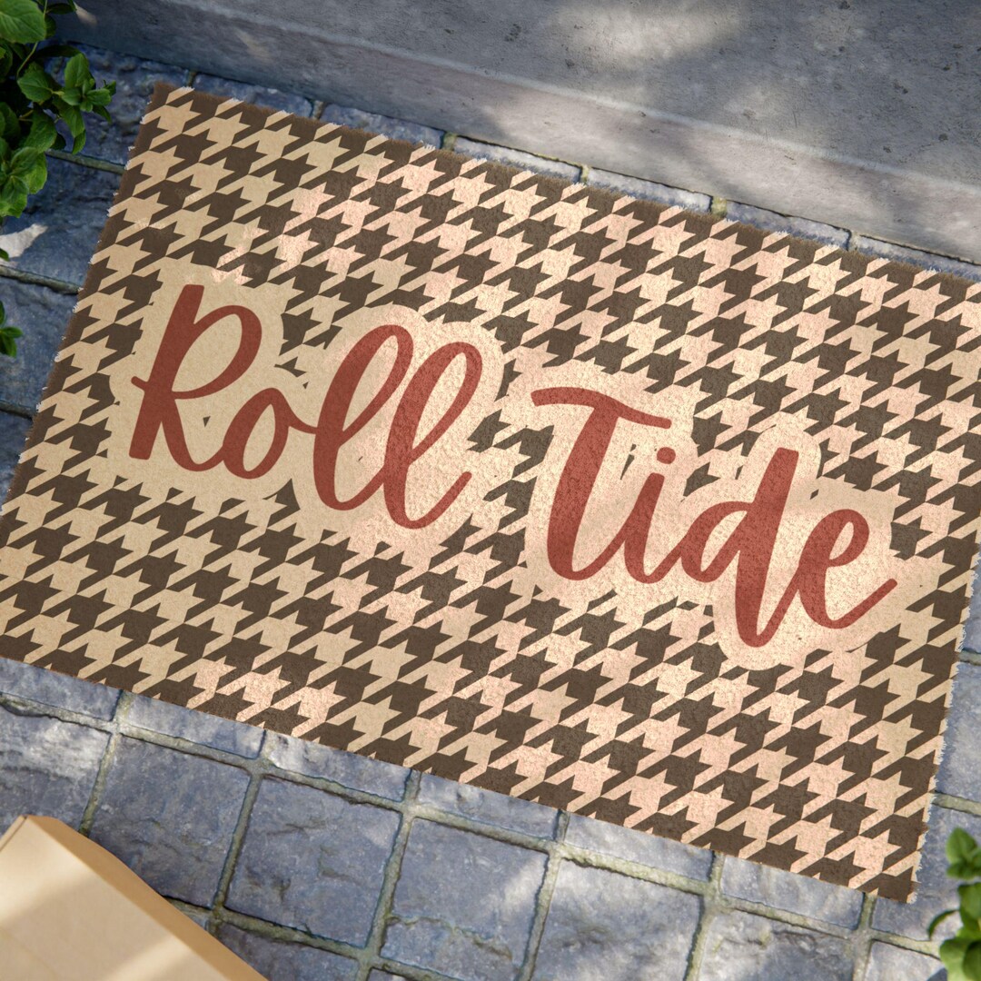 Alabama Crimson Tide Doormat, SEC Football Fan Gift, Sports Home Decor ...