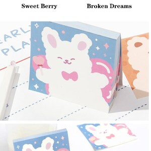 100sheets/set,cute Animal Note Pad,paper Note,journaling Paper ...