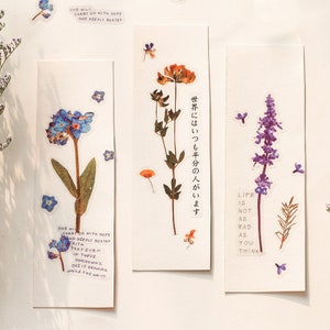 Flower Series Plant Sticker Dry Flower Sticker Dry Leaf Sticker ...