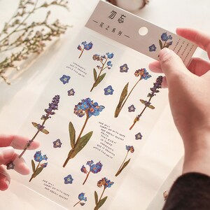Flower Series Plant Sticker Dry Flower Sticker Dry Leaf Sticker ...