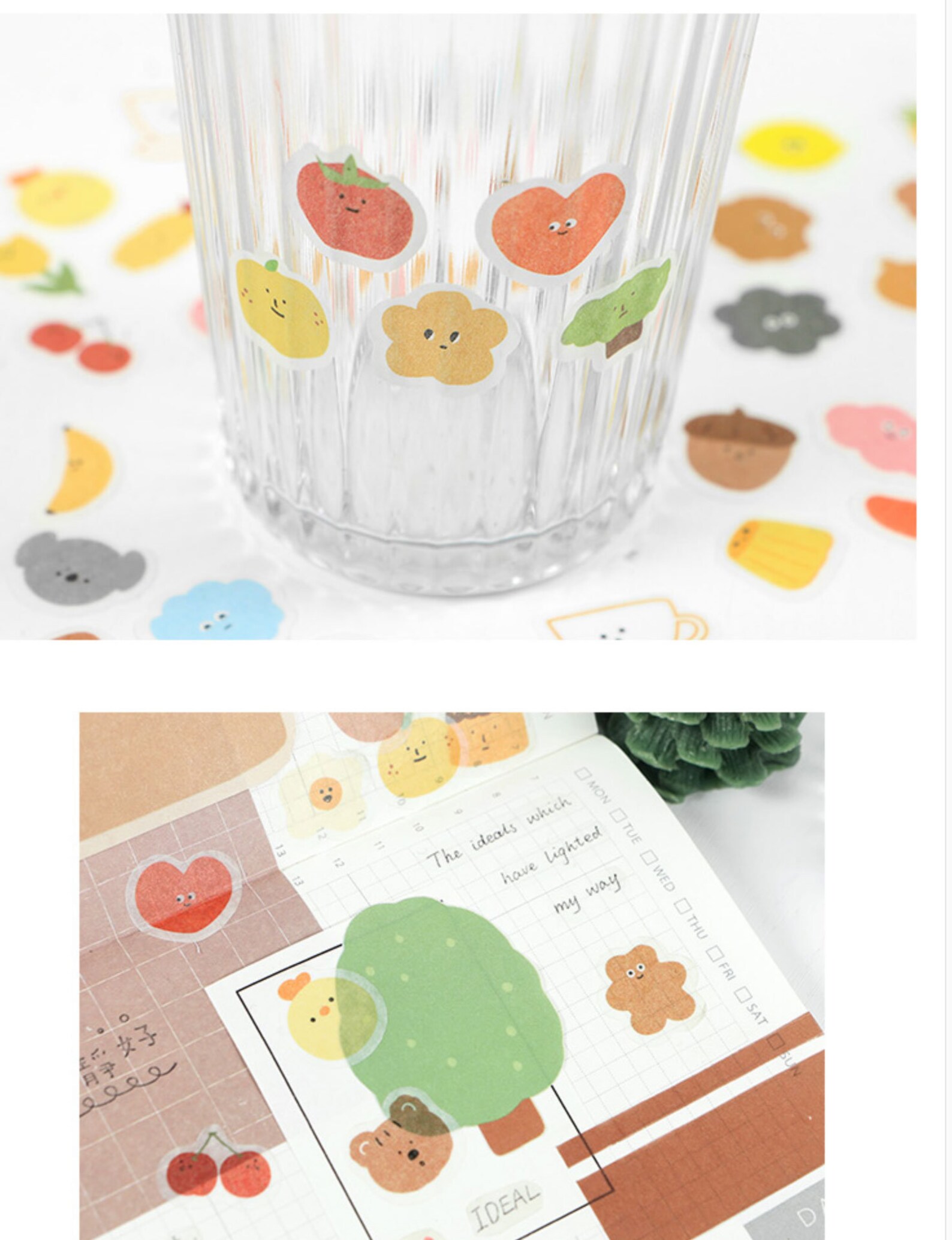 100sheets/pack Good Days Sticker Girlish Style Sticker Cartoon - Etsy