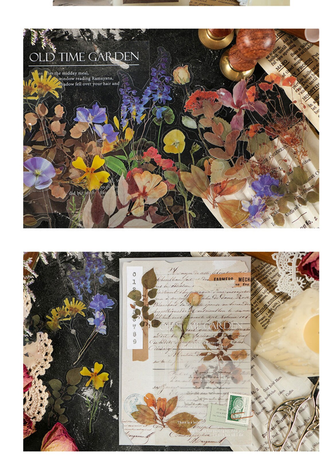 Flower garden sticker plant sticker flower sticker forest | Etsy