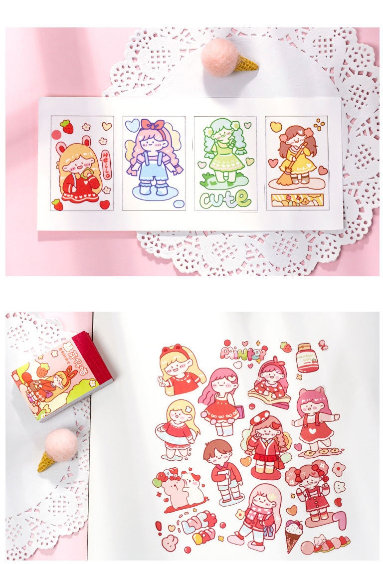 50 sheets4types YaYa institute series sticker | Etsy