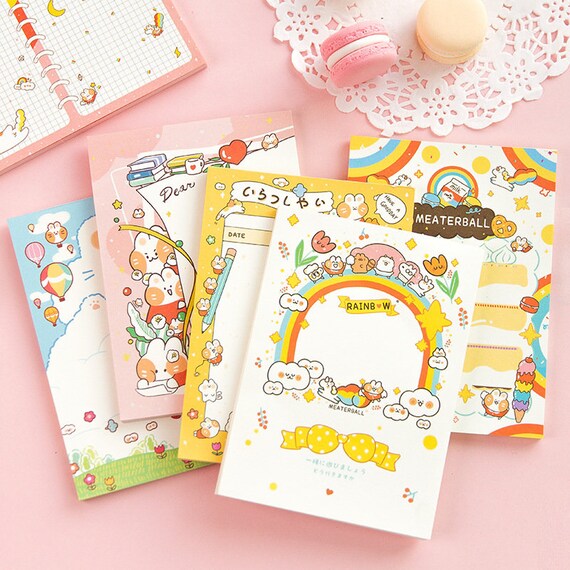 50 Sheets/packlovely Cartoon Sticky Memoscartoon - Etsy