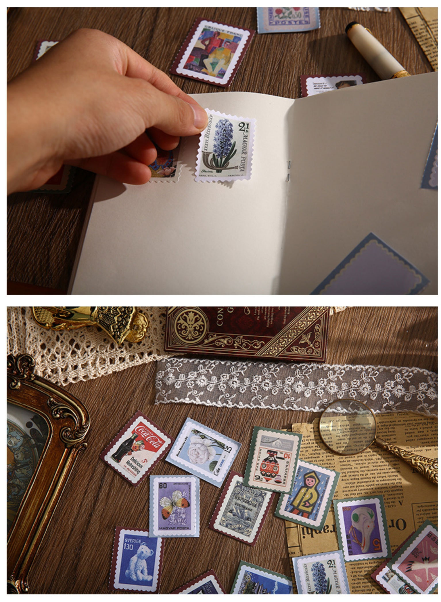 28 Sheets Times Post Office Sticker Vintage Sticker Postal - Etsy