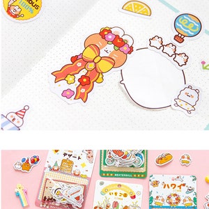 40 Sheets/pack Sticker Cartoon Rabbit Sticker Web Celebrity Sticker ...