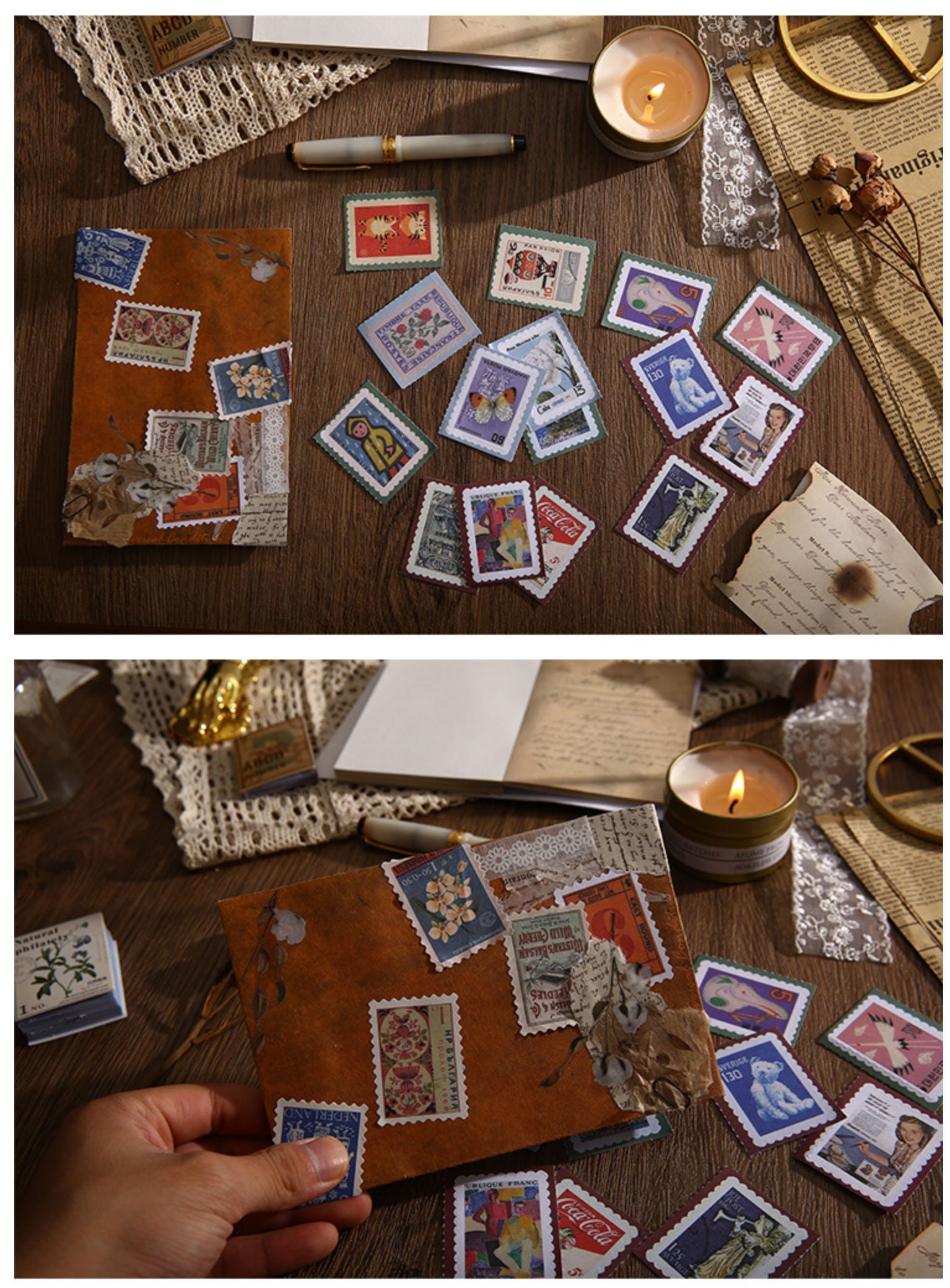 28 Sheets Times Post Office Sticker Vintage Sticker Postal - Etsy