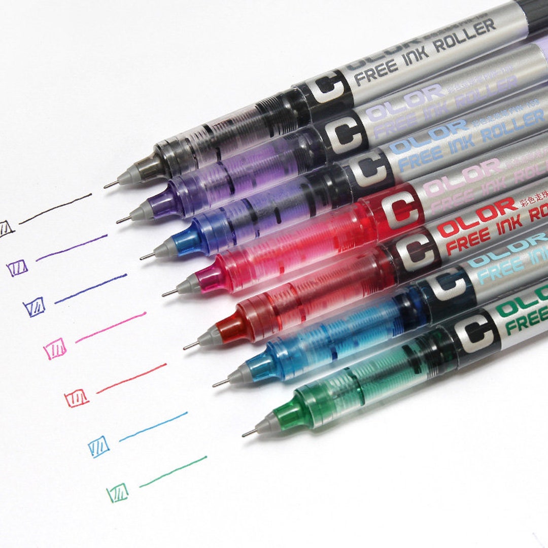 10 Colors Fountain Colour Pen Gel Colour Pen Student Pen - Etsy