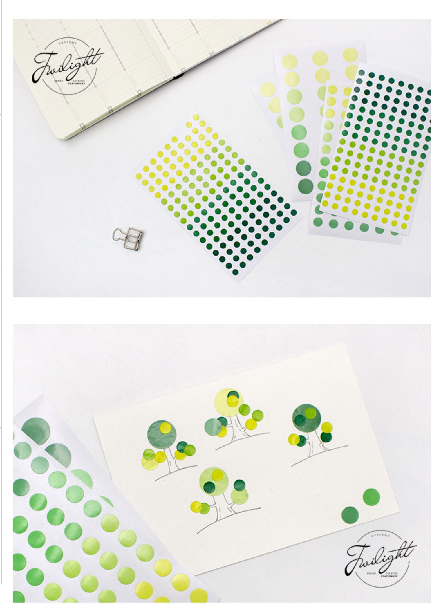 Round Sticker Solid Color Sticker Plastical Sticker Tag - Etsy