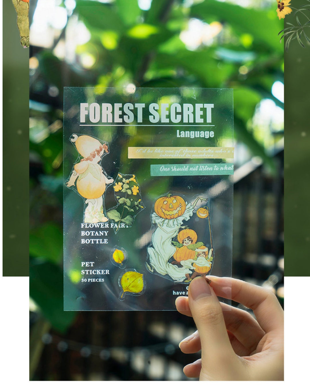 Pack of 30 Pcforest Kindom Stickerleaf Stickerfairy Tale - Etsy