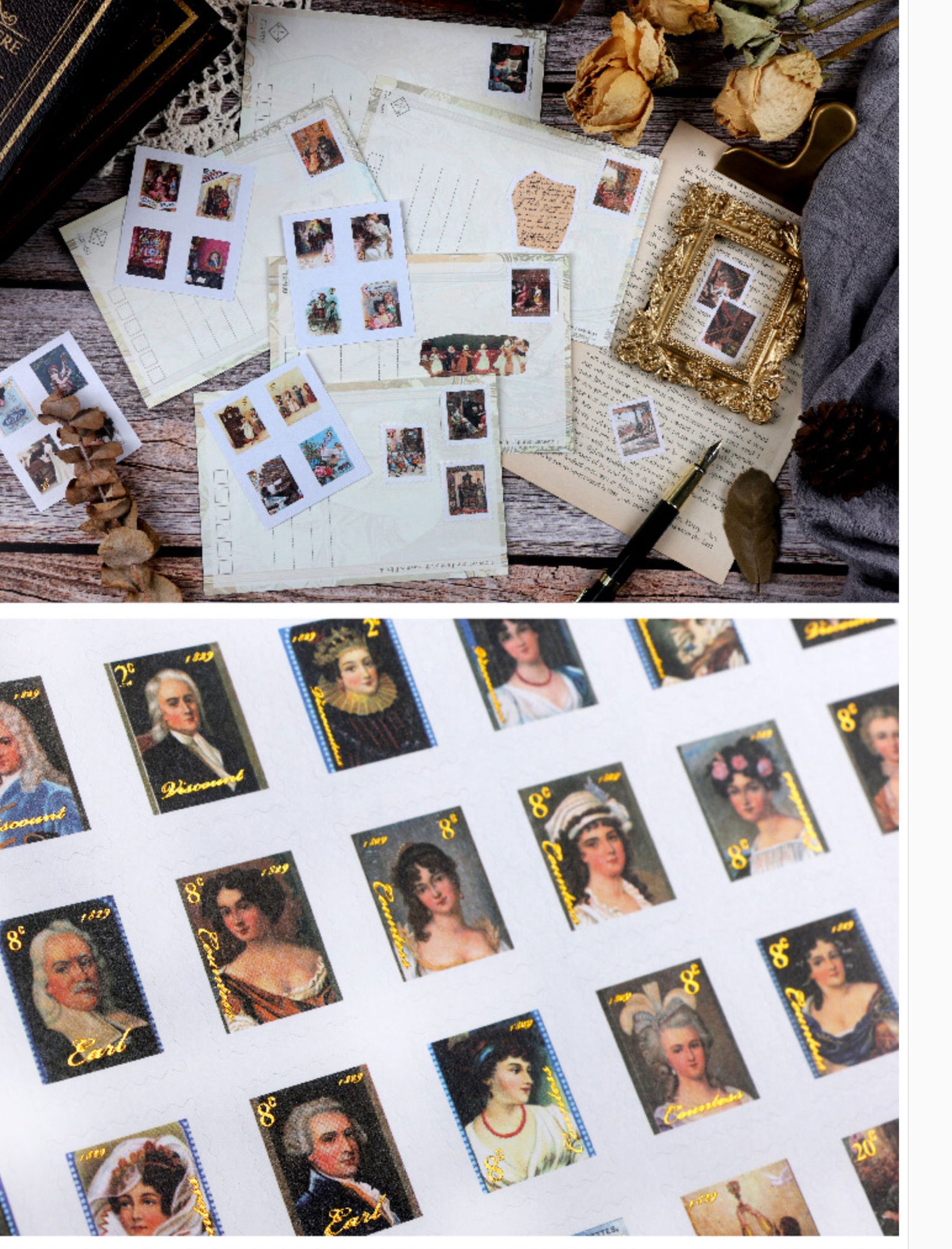 The postal ticket collection sticker art sticker artist | Etsy