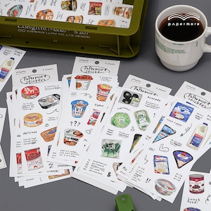 6pcs/pack,supermarket Sticker Pack,sticker Grab Bag,die Cut,food ...