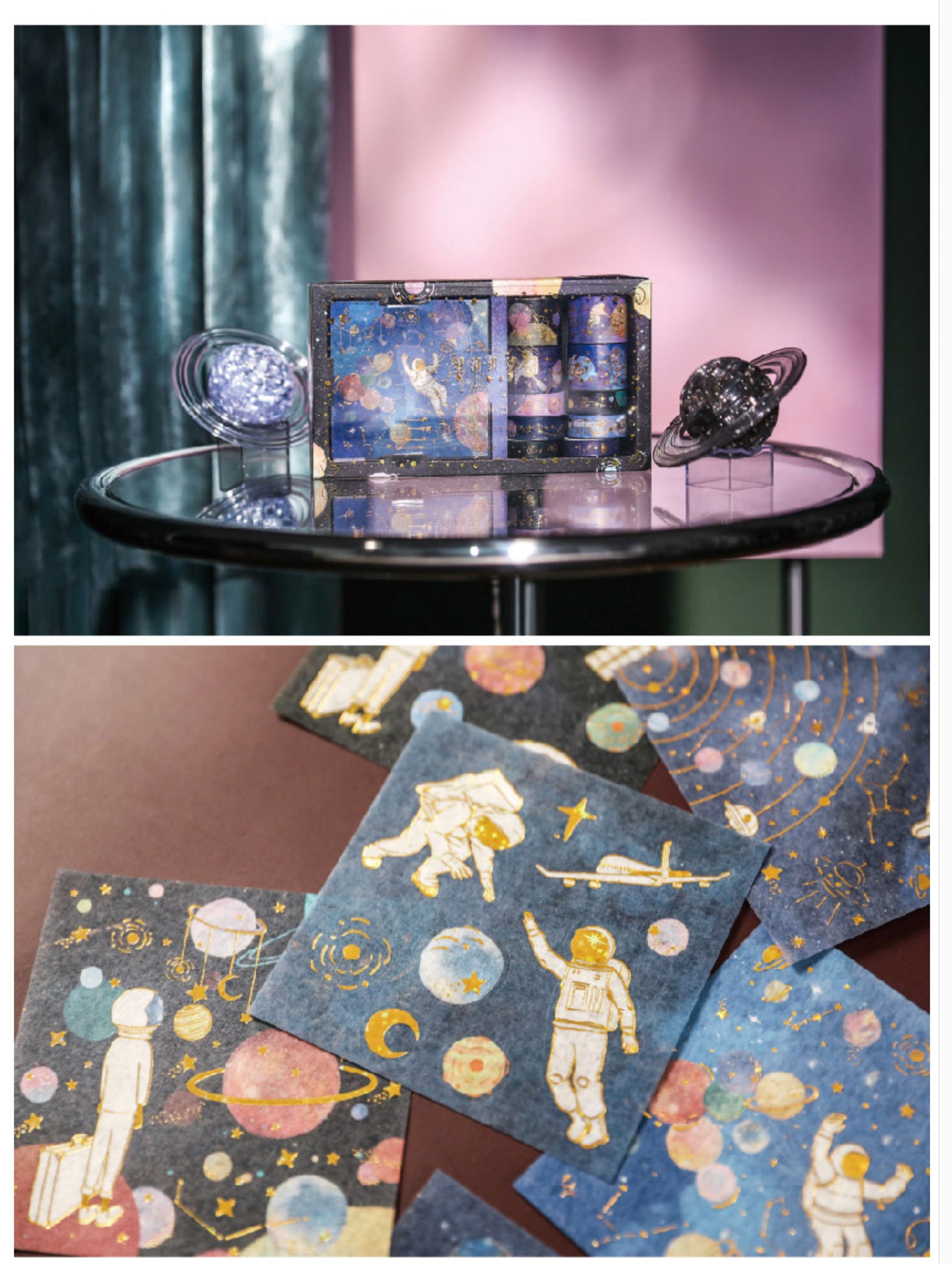 10 rolls tape one journals /set stars tapes gold foil | Etsy