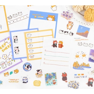 40 Sheets,4 Types ,the Season for You Sticker Pack,cartoon Sticker ...