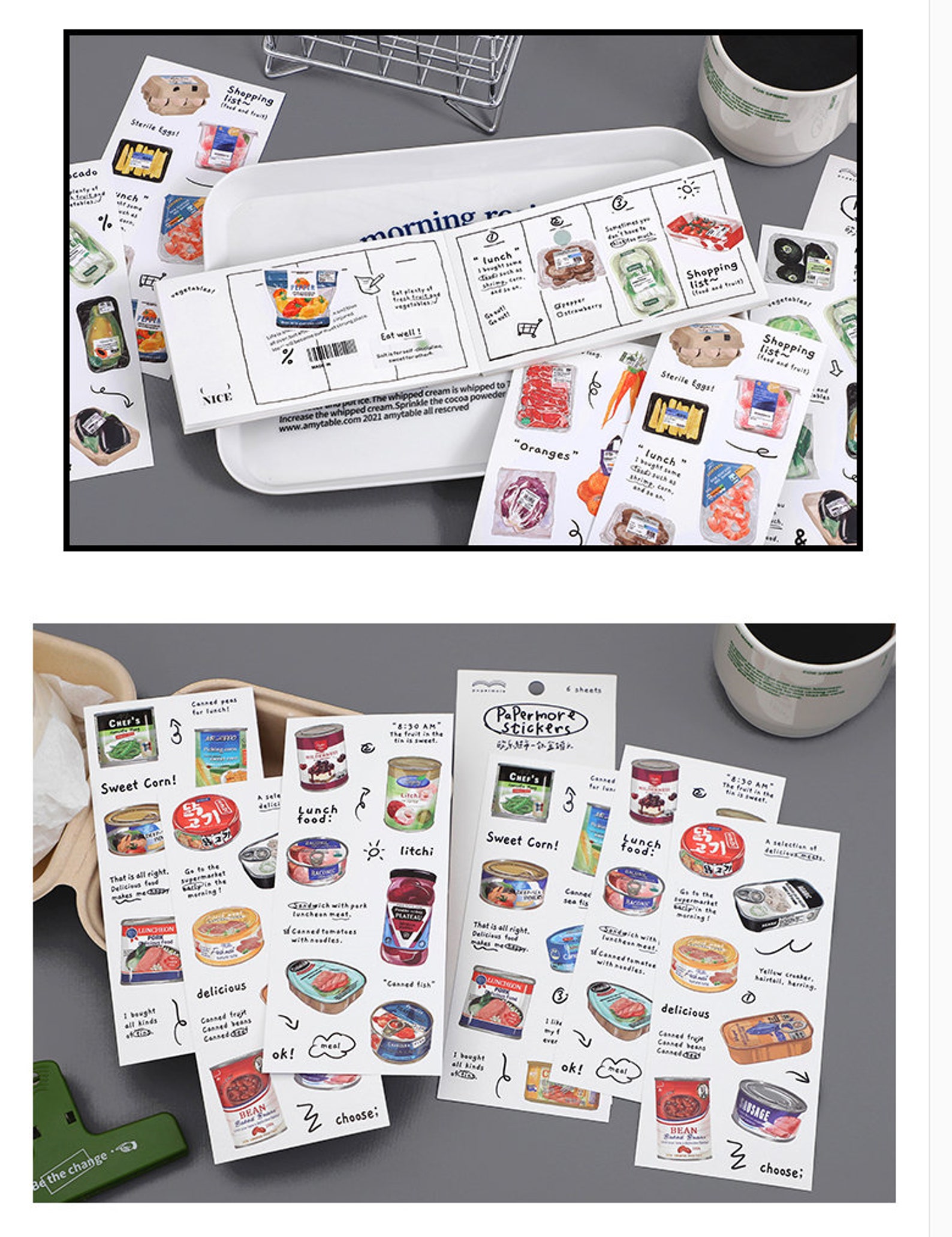 6pcs/packsupermarket Sticker Packsticker Grab Bagdie - Etsy