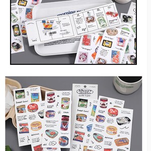 6pcs/pack,supermarket Sticker Pack,sticker Grab Bag,die Cut,food ...
