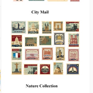 40 Sheets/set Poetry and Distance Sticker Gold Foil Sticker Vintage ...