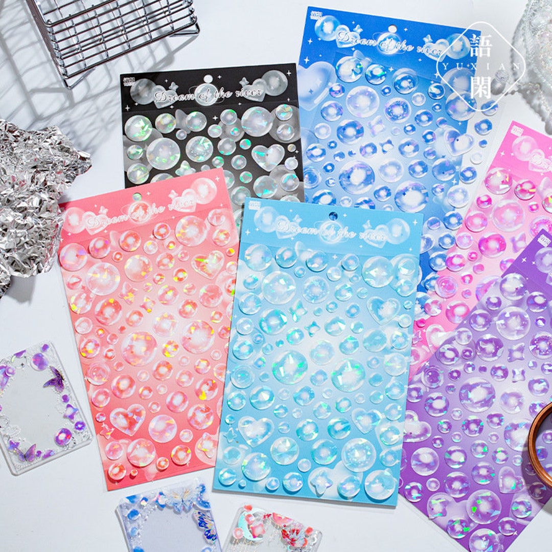 Soap Bubble Sticker,fantastic,polco Deco,dreamy,card Making Supplies ...