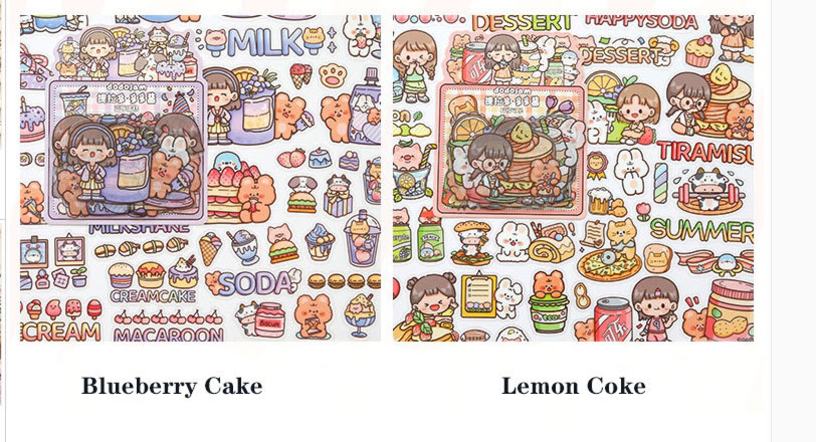 40 Sheets/packcartoon Happy Girls Sticker Baglovely - Etsy