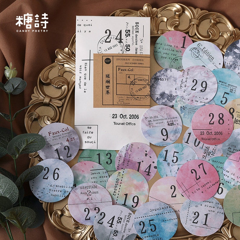 60 Sheets/set Old Things Sticker Vintage Sticker Retro Sticker - Etsy