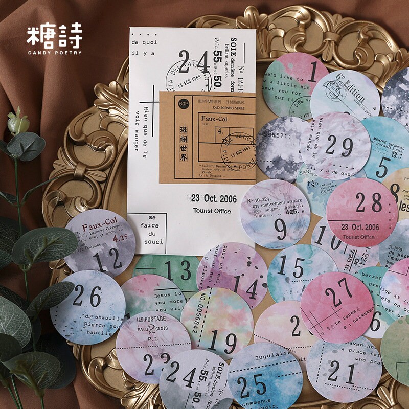 60 sheets/set Old things sticker vintage sticker retro sticker | Etsy