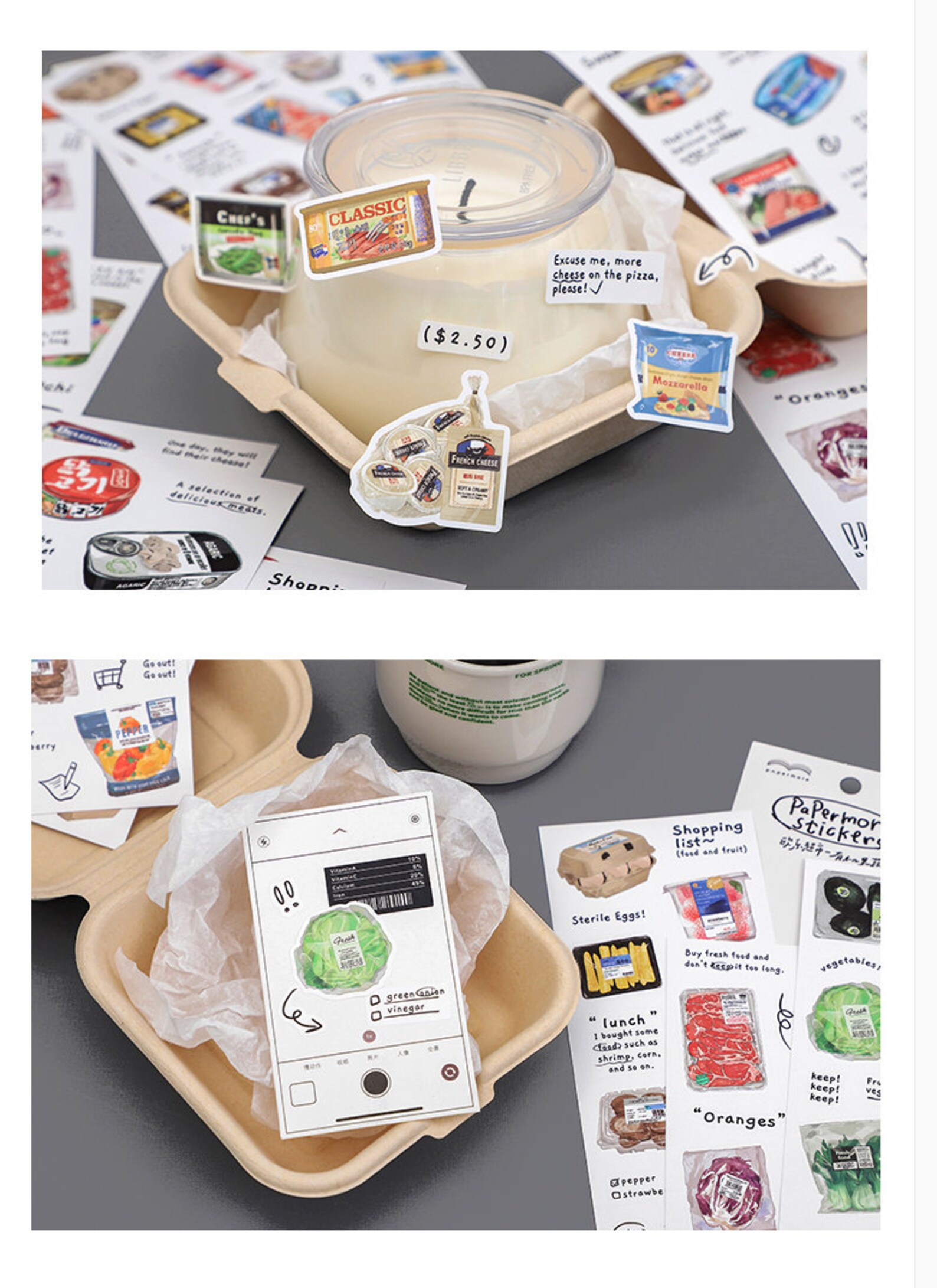 6pcs/packsupermarket Sticker Packsticker Grab Bagdie - Etsy