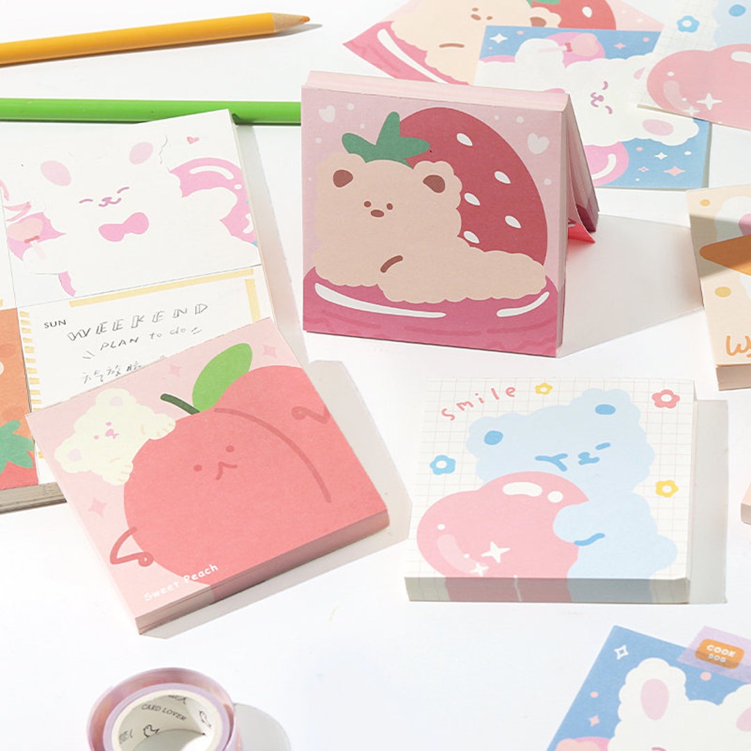 100sheets/set,cute Animal Note Pad,paper Note,journaling Paper ...