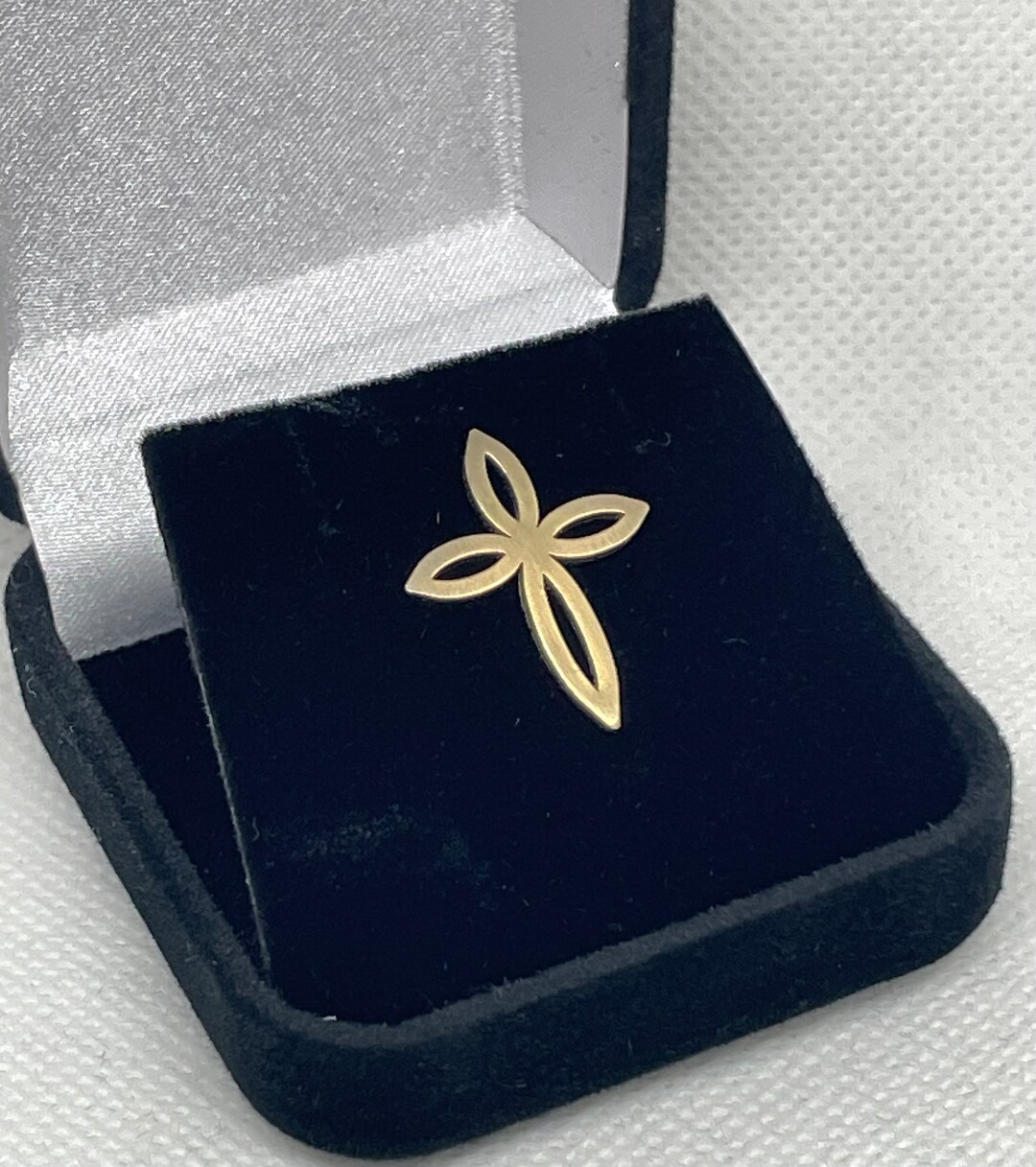 Unique Cross Lapel Pin/ Handmade Cross Hat Pin/gold Plated Cross Scarf ...