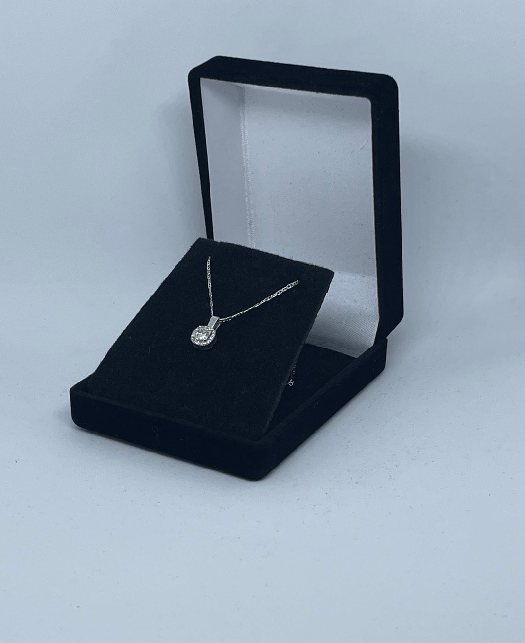 Velvet Necklace Box | Black Color | Necklace Gift Box | Gift Box | Gift ...