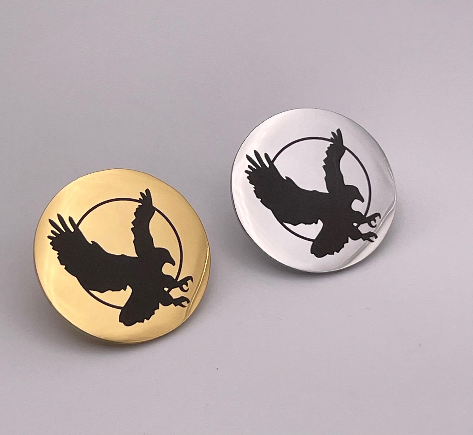 Personalized Stainless Steel Lapel Pin, Laser Etched Pin, Corporate ...