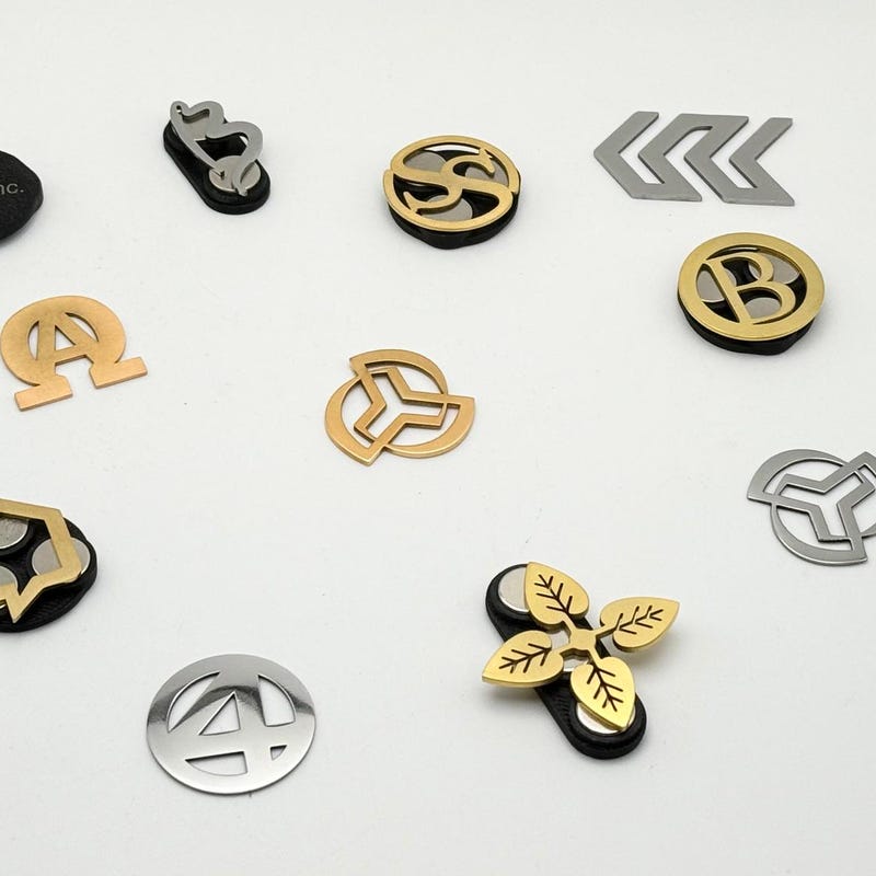 Gold Luxury Logo Pin - Etsy
