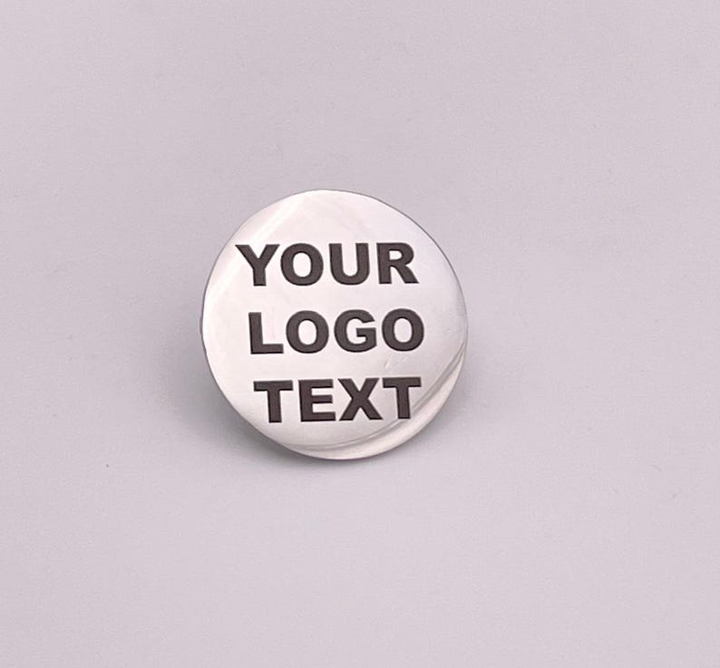Personalized Stainless Steel Lapel Pin, Laser Etched Pin, Corporate ...